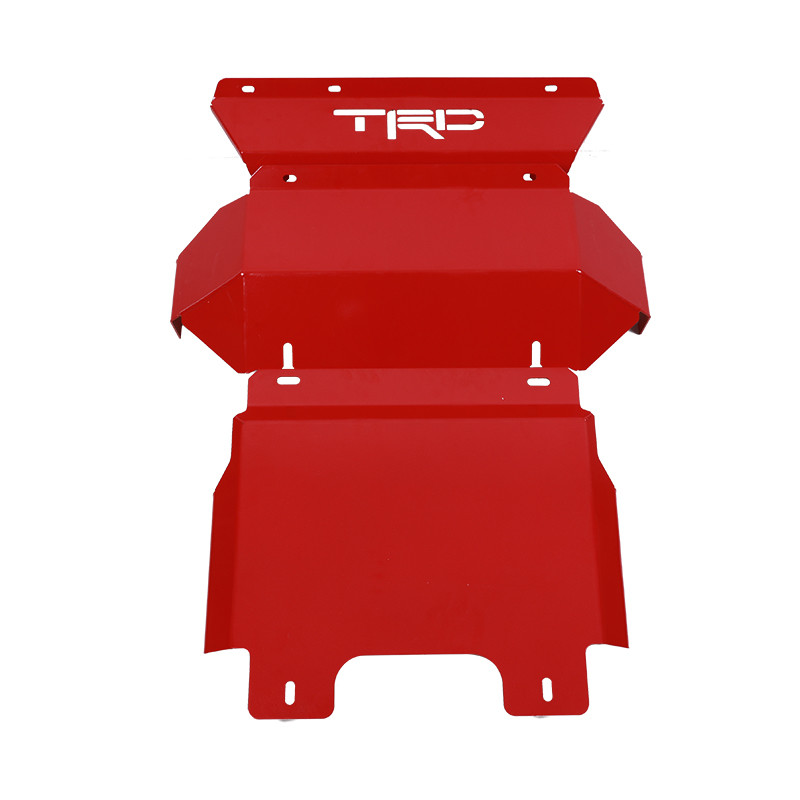 Under Guard Pickup Truck Skid Plate Steel Red Engine Protecting Cover ...
